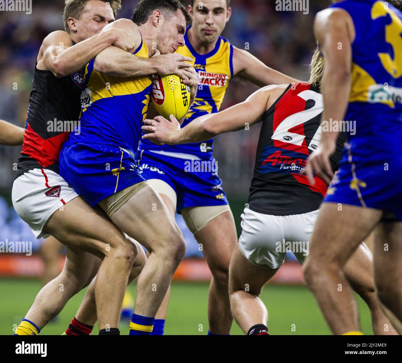 Luke Shuey of the Eagles during the Round 14 AFL match between the West ...