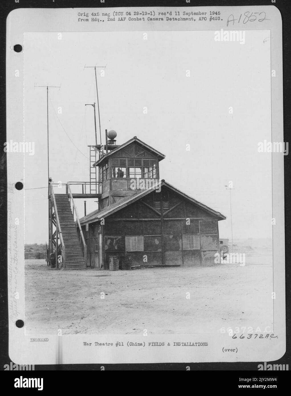 Control Tower At A-3, A Forward Boeing B-29 Base In China Stock Photo ...