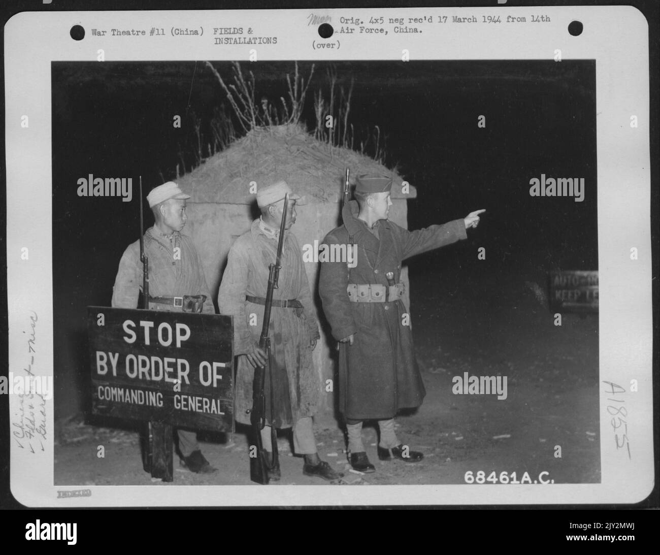 Chinese And American Soldiers Of The Chinese-American Wing Attached To ...