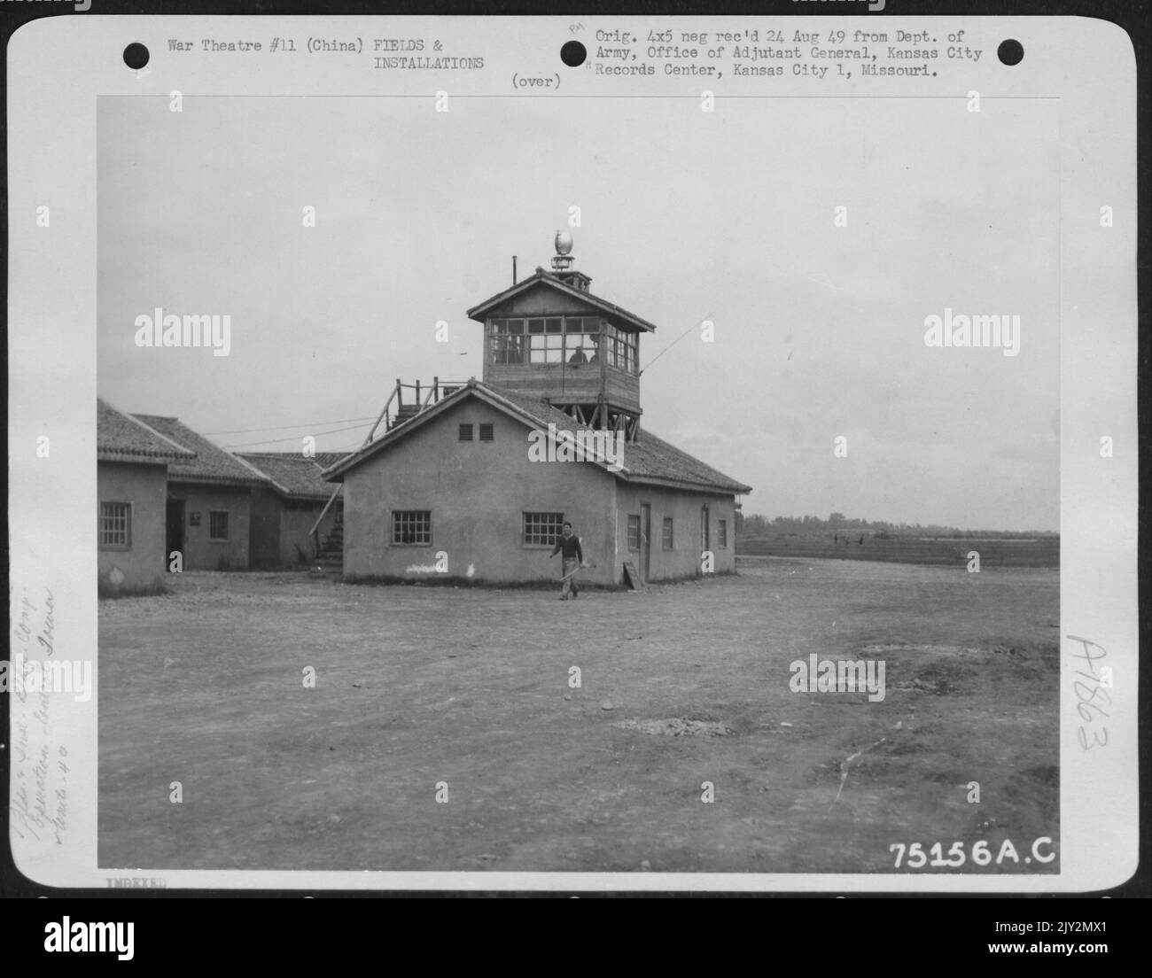 Control Tower Of The 4Th Army Airways Communications System Wing At ...