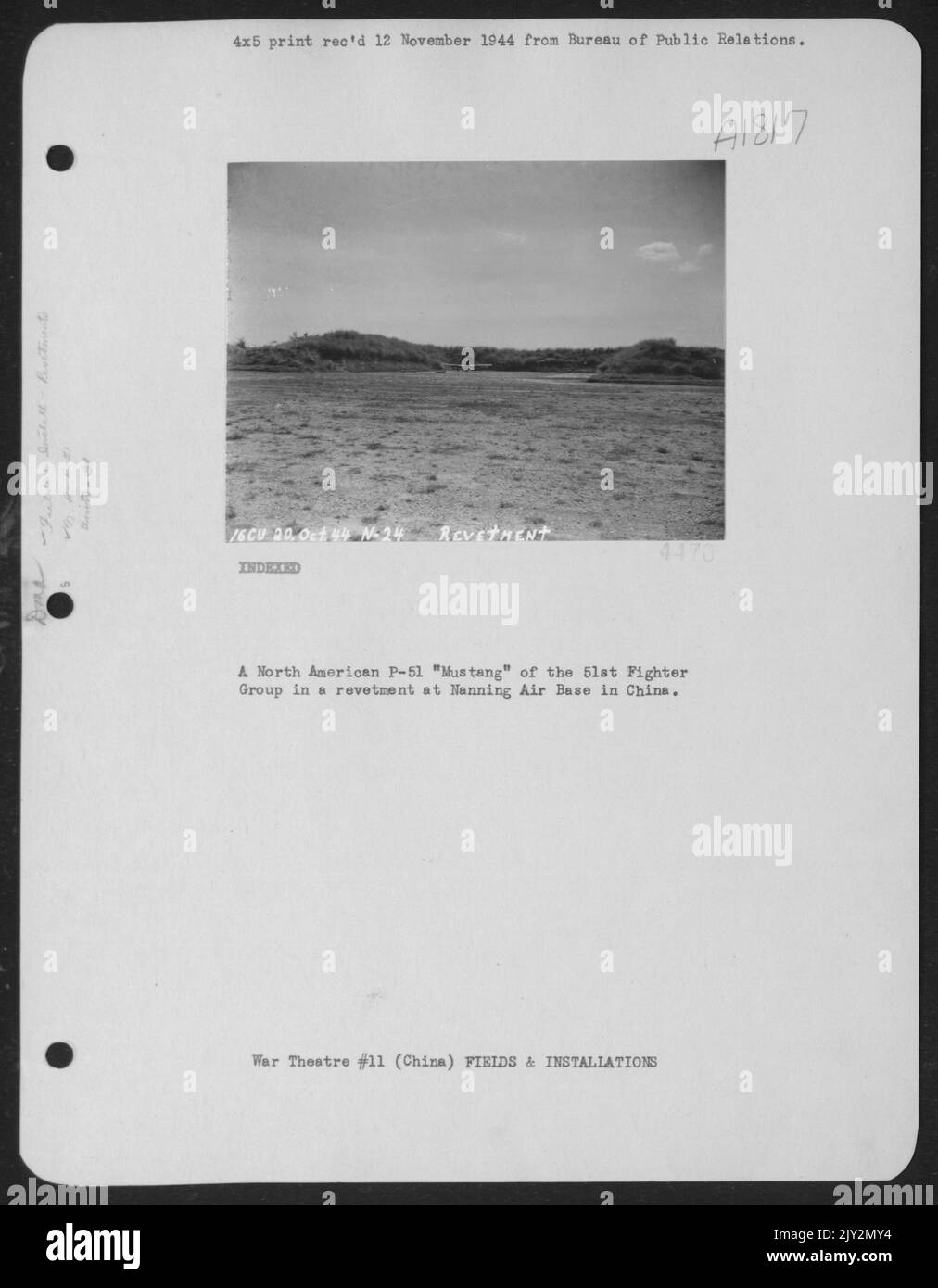 A North American P-51 "Mustang" Of The 51St Fighter Group In A ...