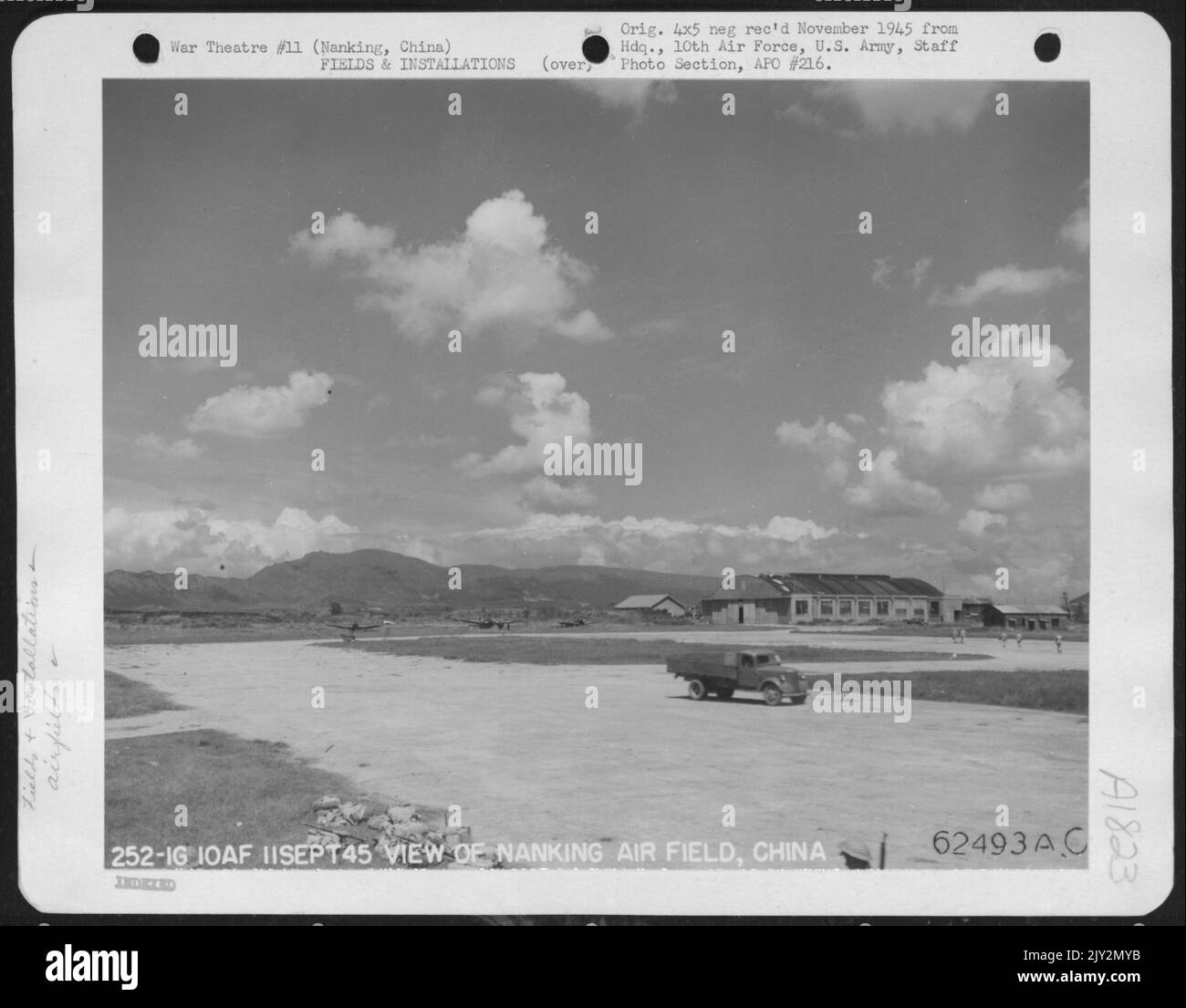 View Of The 10Th Air Force Airfield At Nanking, China, 11 September ...