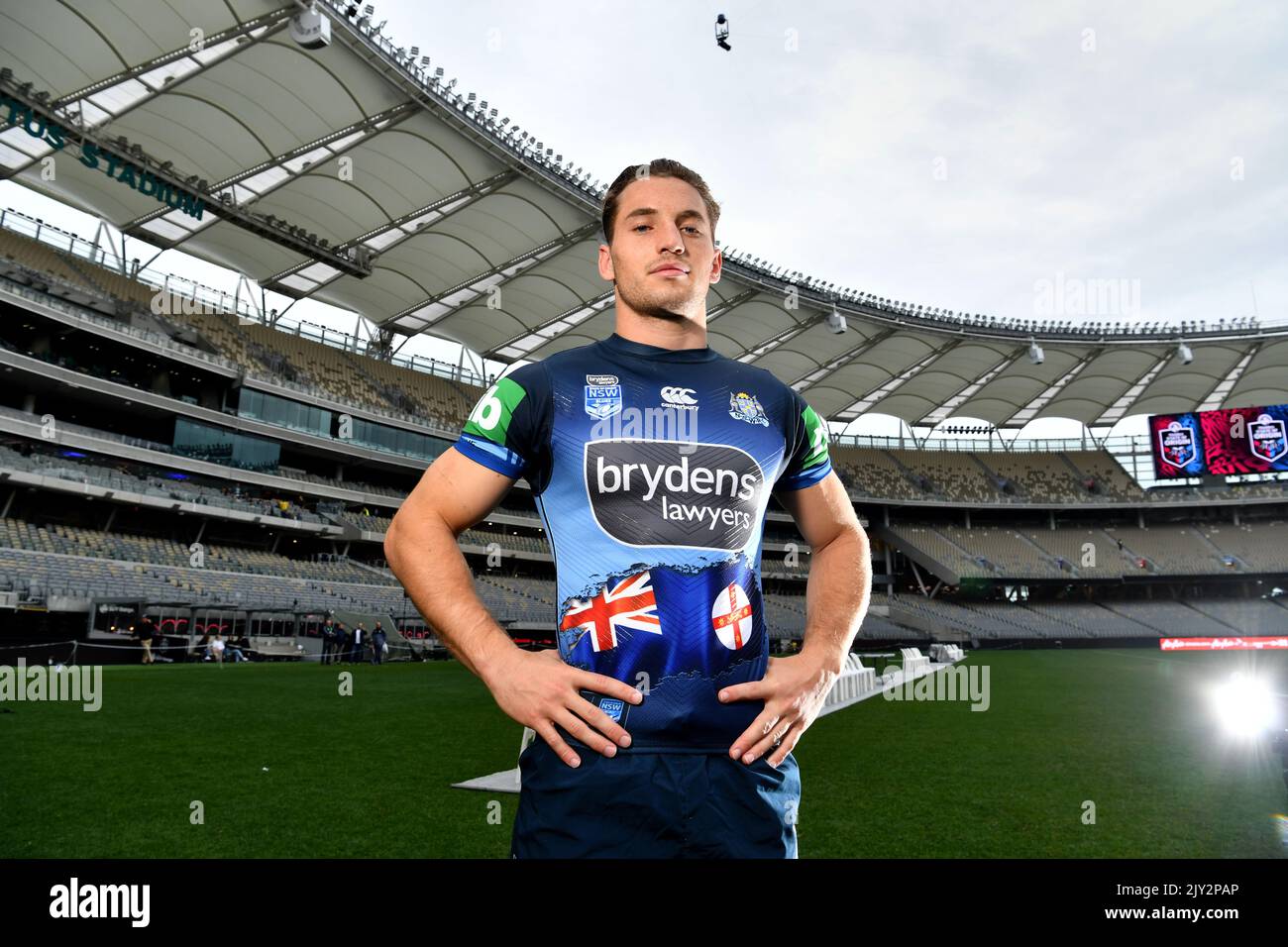 Cameron Murray of the New South Wales State of Origin team poses for a ...