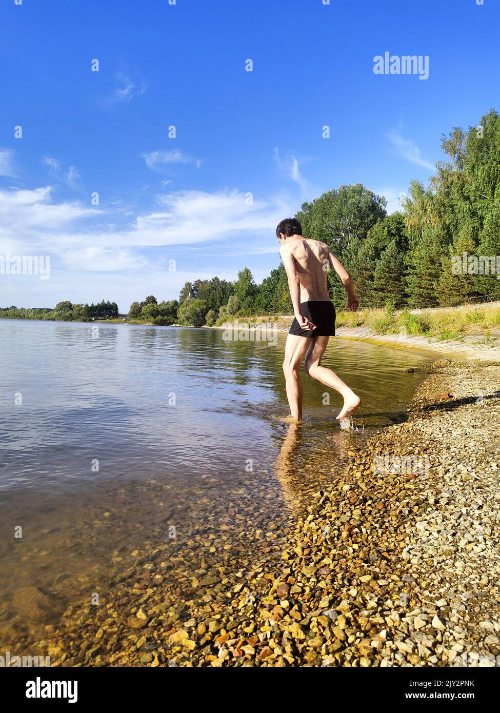 Adult man going swim hi-res stock photography and images - Alamy