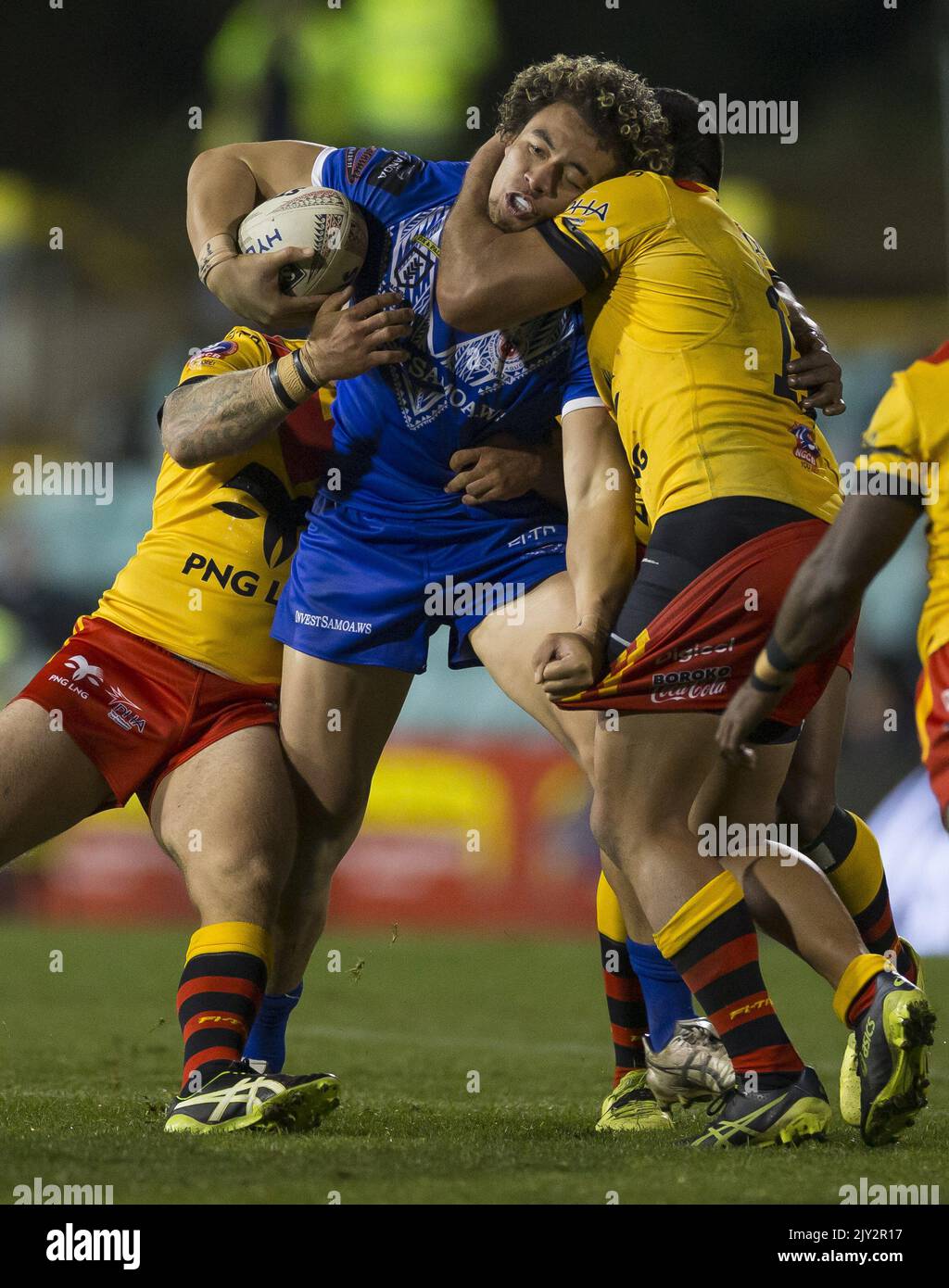Raymond Faitala-Mariner of Samoa during the Pacific Test Invitational ...