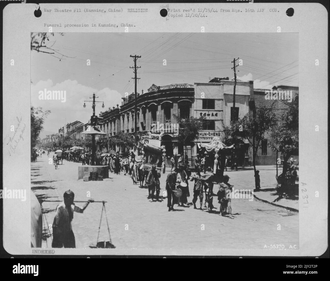 Funeral procession in honor Black and White Stock Photos & Images - Alamy