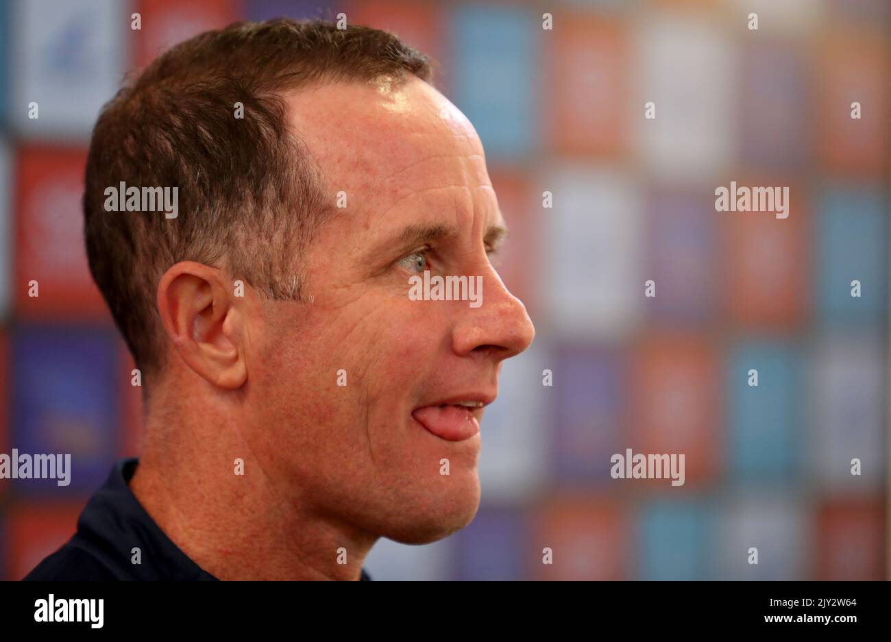 Adelaide Crows coach Don Pyke speaks to the media during a press ...
