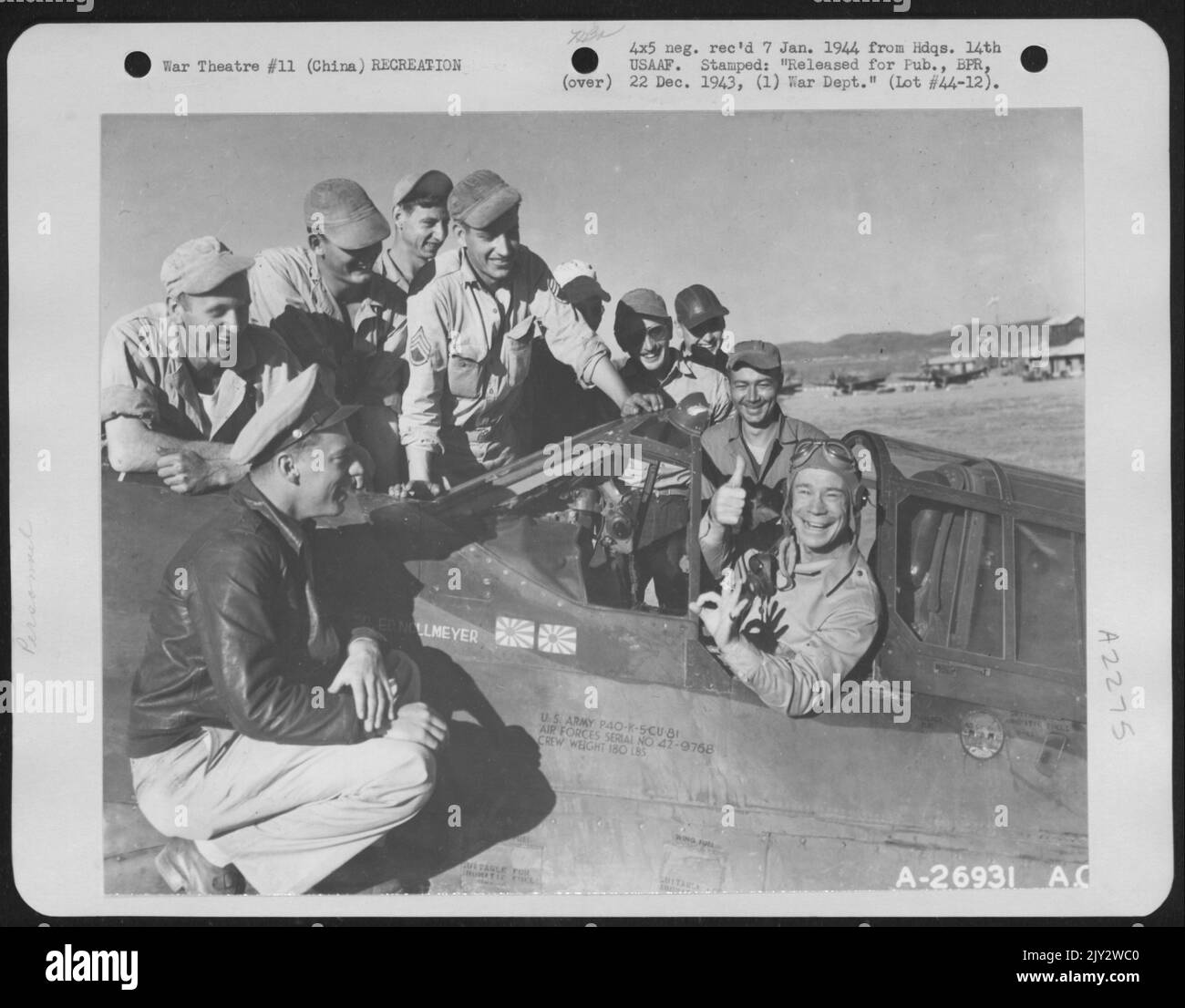 "Ding-how." Joe E. Brown learns how its done from Major Edward M ...