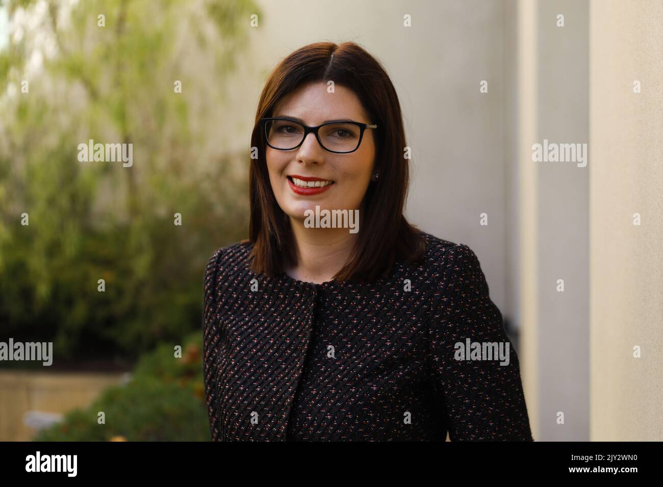 Newly elected Labor Senator Marielle Smith poses for a photo at ...