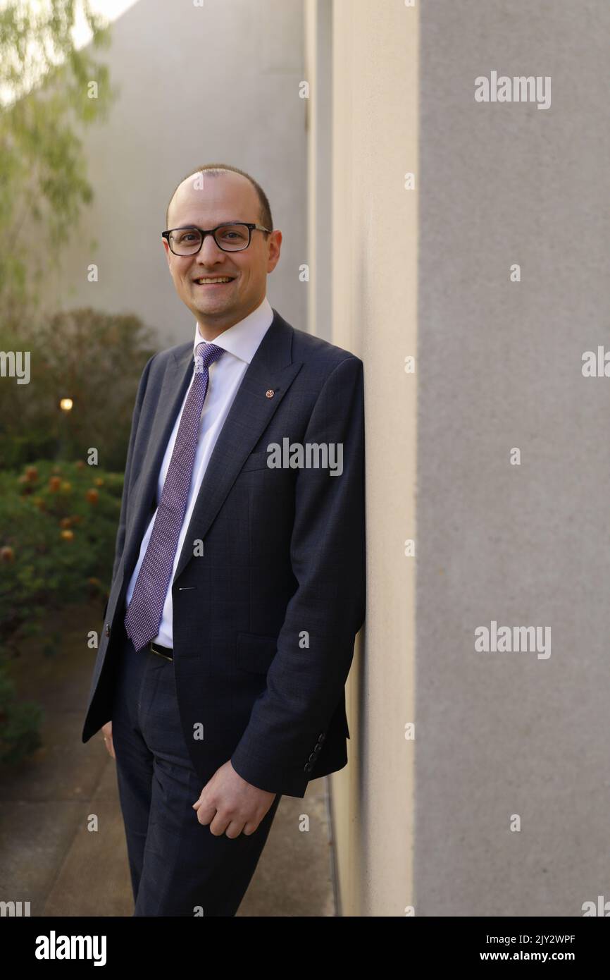 Newly elected Labor Senator from Victoria Raff Ciccone poses for a ...