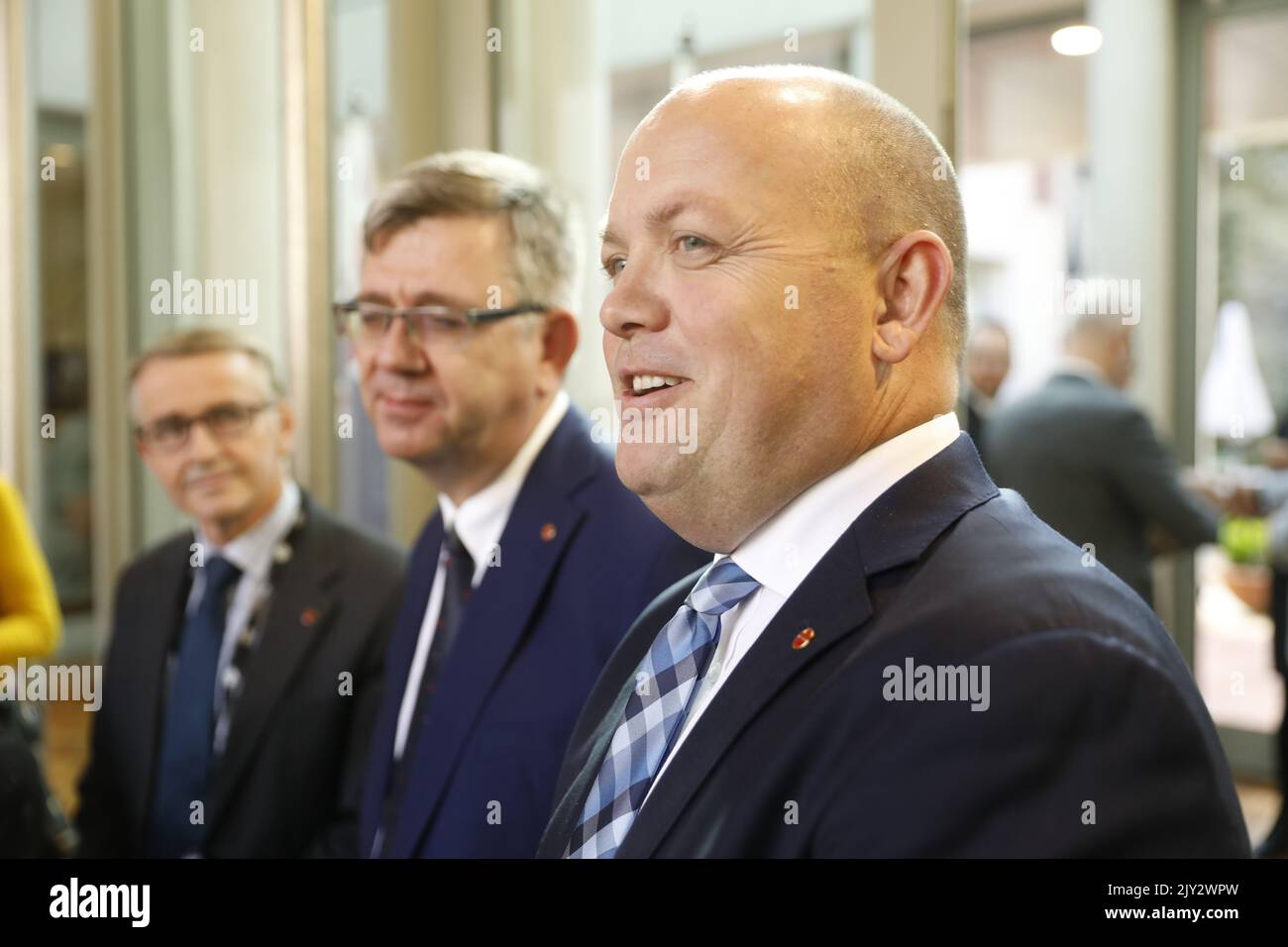 Newly elected Senators (L-R) Gerard Rennick, Paul Scarr and Matt O ...