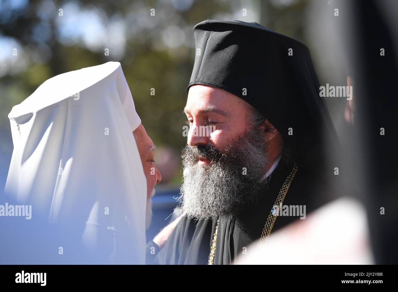 New Greek Orthodox leader Archbishop Makarios arrives at his ...