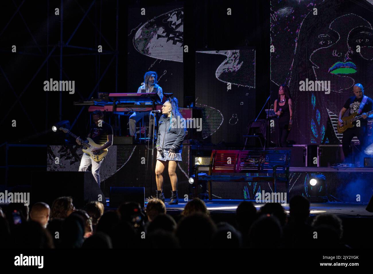 Loredana Berte in concert during the Italian singer Music Concert ...