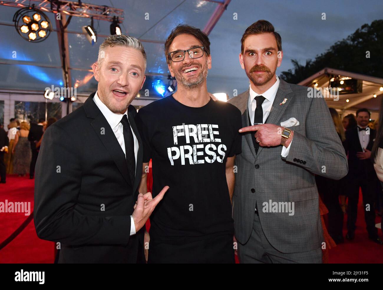 Stephen Curry (left), Todd Sampson (centre) and Harley Breen (right ...