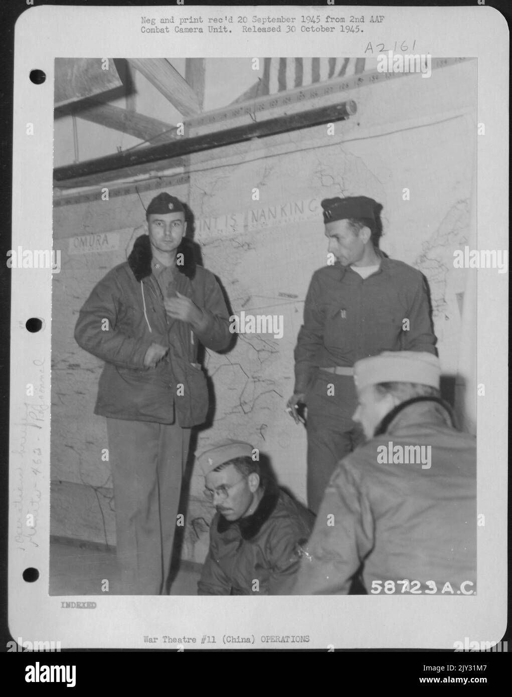 Major Joseph R. Fawcett (Left ) S-2 Officer, Of Cleveland Ohio, Major ...