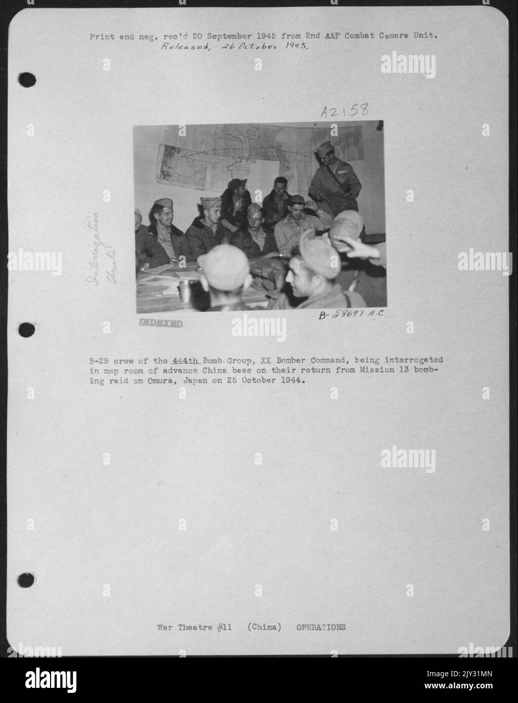 B-29 Crew Of The 444Th Bomb Group, Xx Bomber Command, Being ...