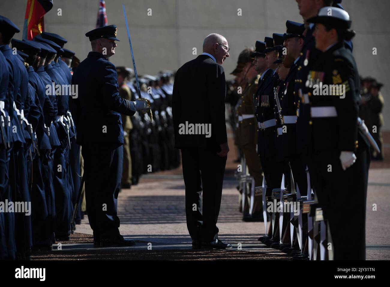 Governor-General of the Commonwealth of Australia David Hurley is seen ...
