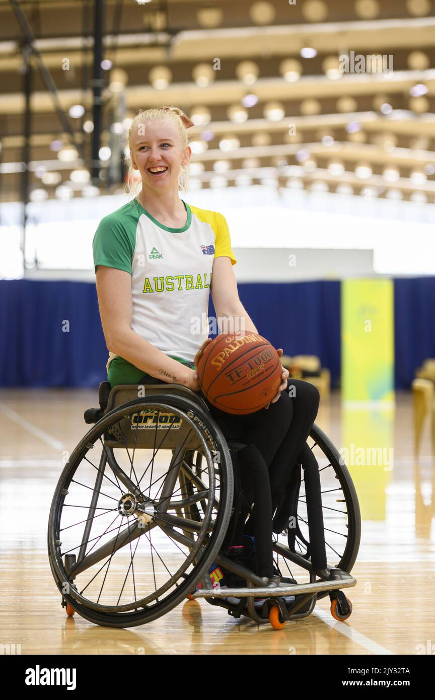 Australian Wheelchair basketballer Amber Merritt poses for a portrait ...