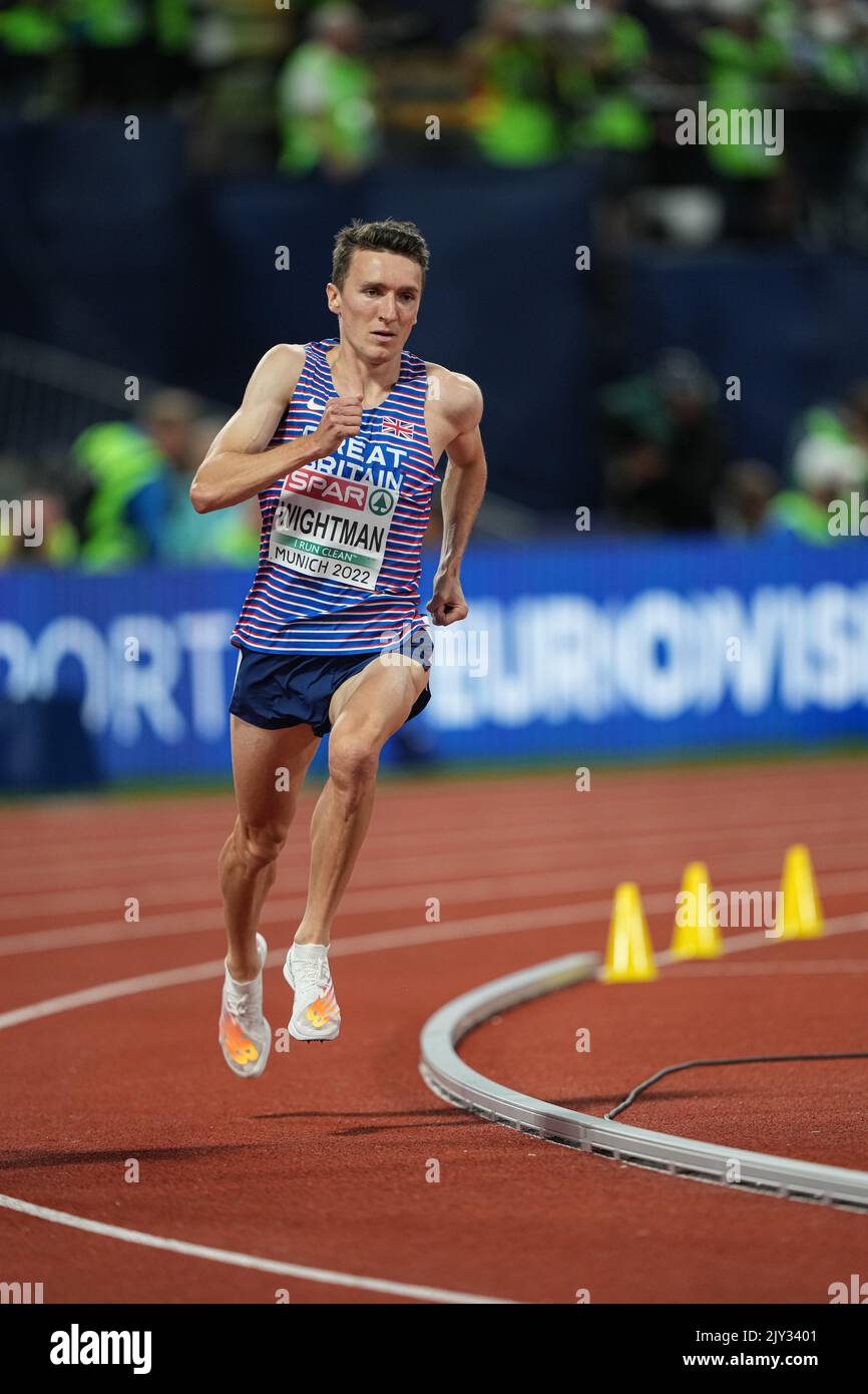Jake Wightman participating in the 800 meters of the European Athletics ...