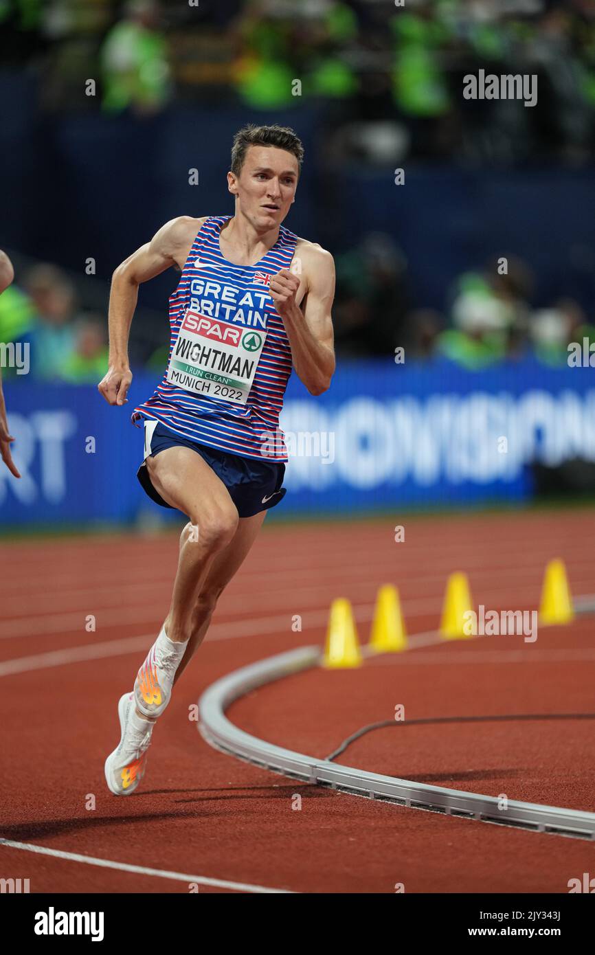 Jake Wightman participating in the 800 meters of the European Athletics ...
