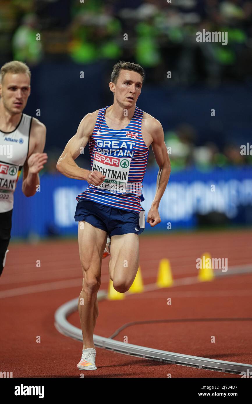Jake Wightman participating in the 800 meters of the European Athletics ...