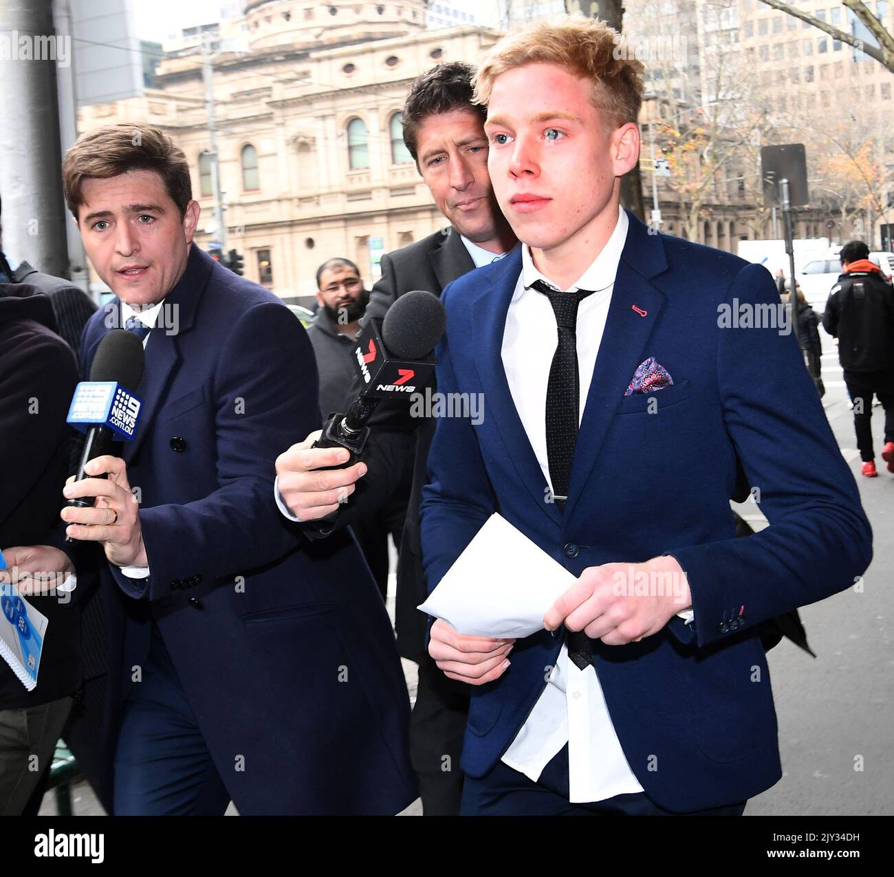 Samuel Bevan Shannon leaves the Melbourne Magistrates Court in ...
