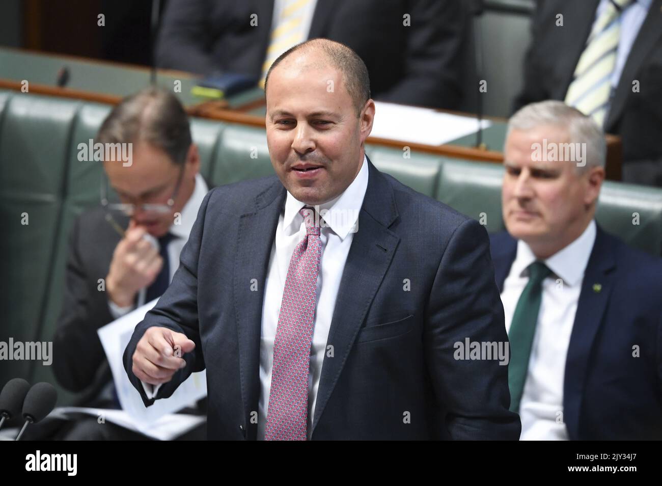 Australian Federal Treasurer Josh Frydenberg speaks during House of ...