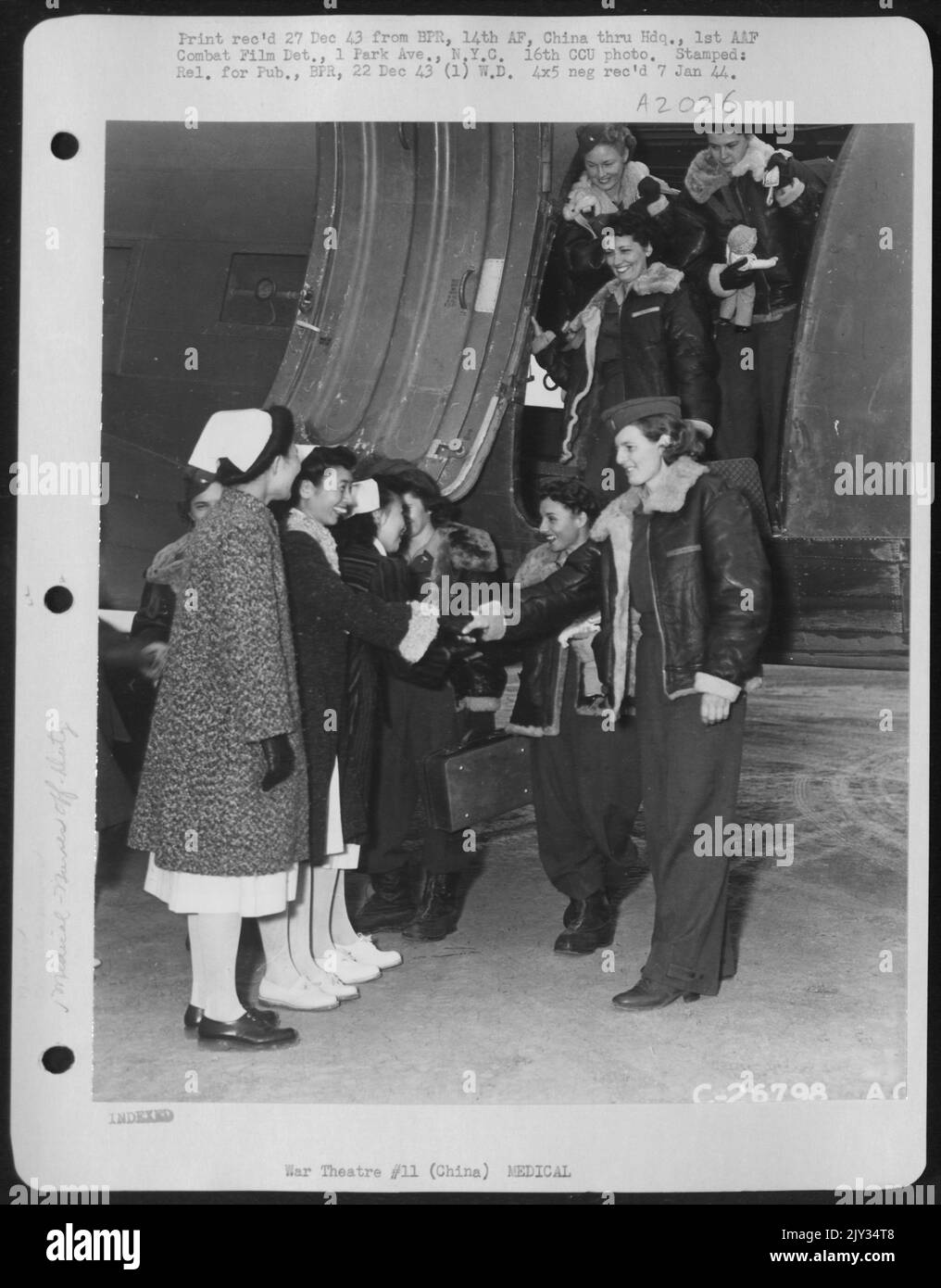 The "Flying Nurses" who will serve with Maj. General C.L. Chennault's ...