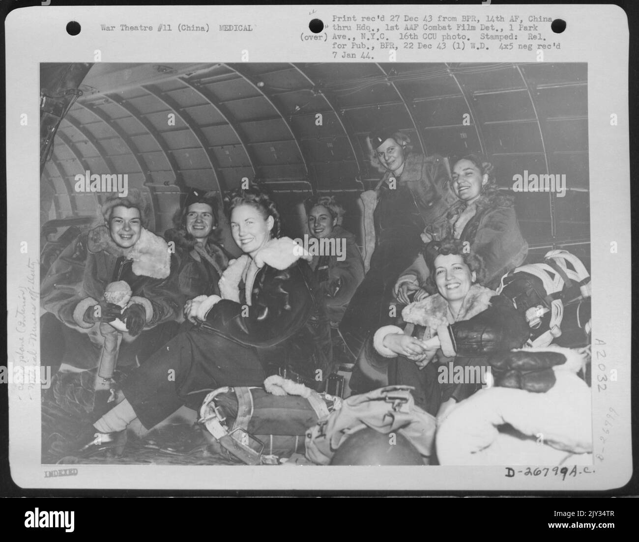 The "Flying Nurses" who will serve with Maj. General C.L. Chennault's ...