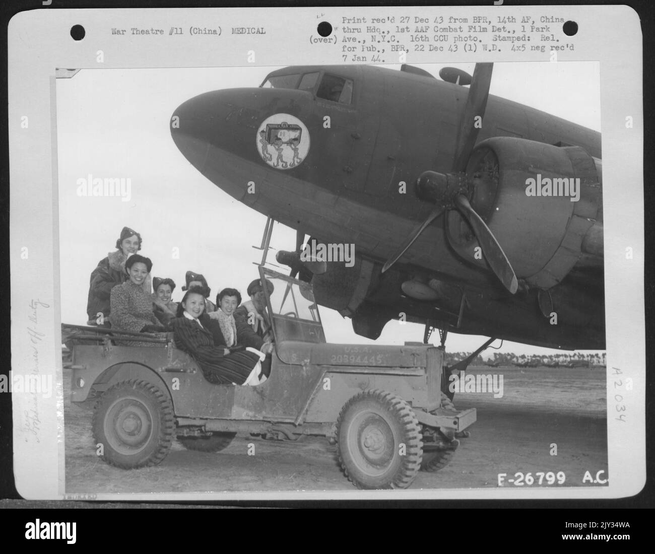 The "Flying Nurses" who will serve with Maj. General C.L. Chennault's ...