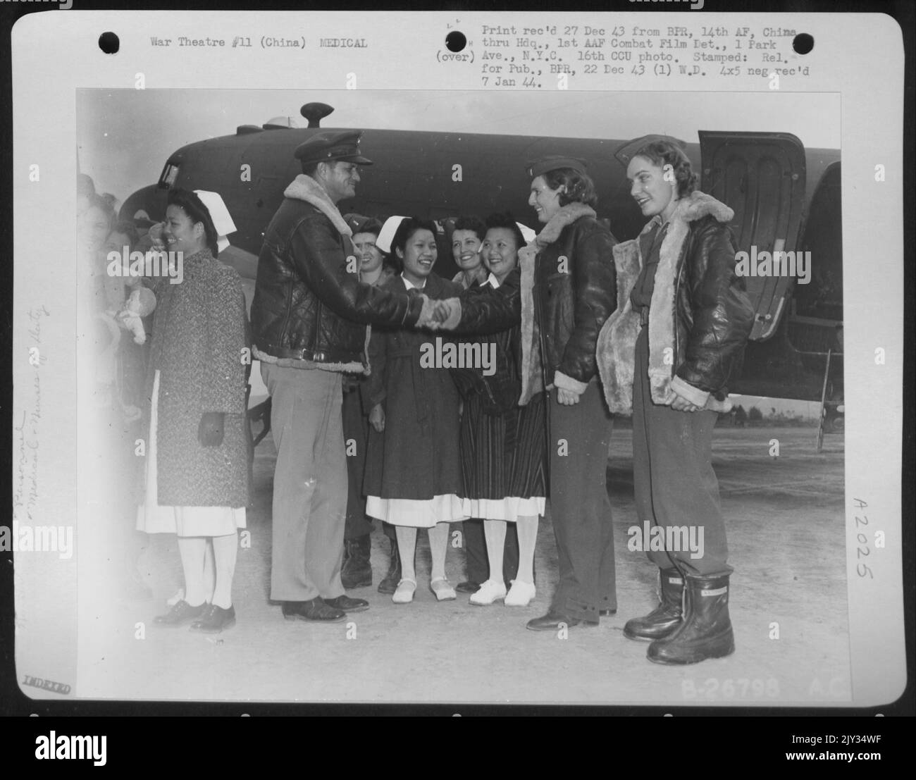 The "Flying Nurses" who will serve with Maj. General C.L. Chennault's ...
