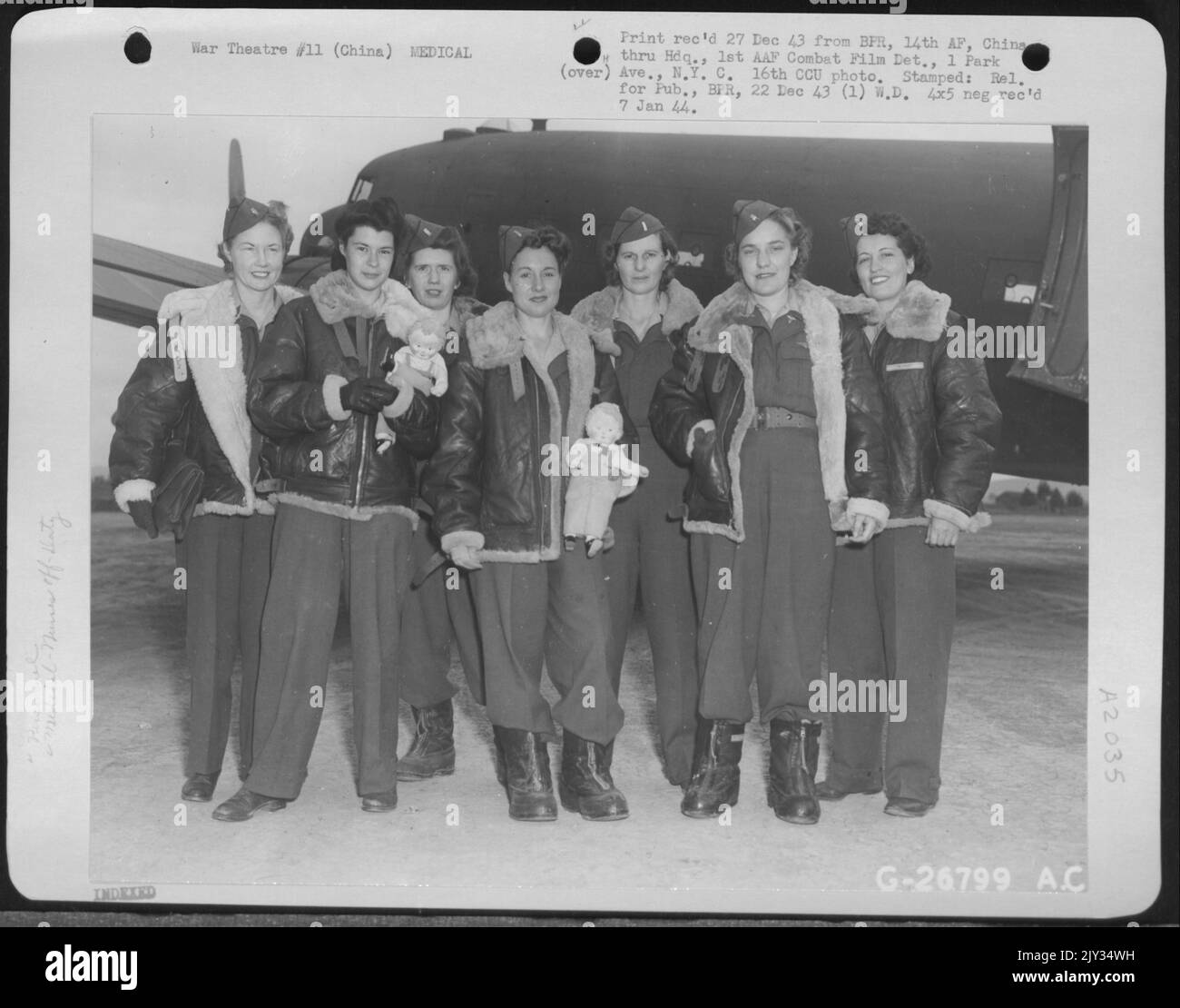 The "Flying Nurses" who will serve with Maj. General C.L. Chennault's ...