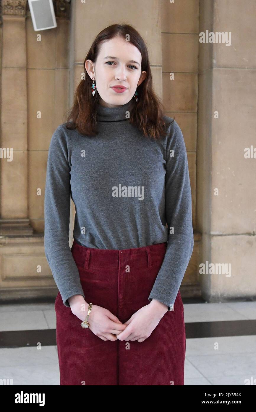 Witness Amelia Morris poses for a photo during a break of the Royal ...