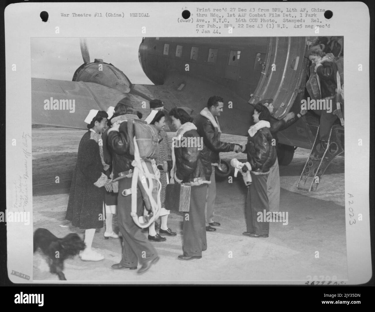 The "Flying Nurses" who will serve with Maj. General C.L. Chennault's ...
