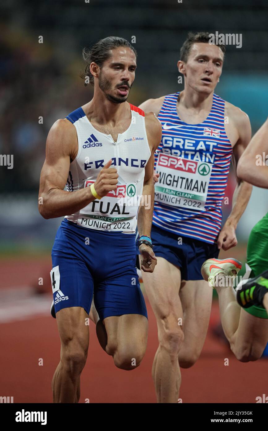 Gabriel Tual participating in the 800 meters of the European Athletics ...
