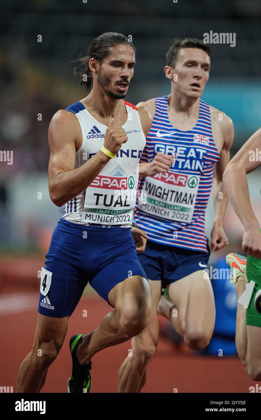 Gabriel Tual participating in the 800 meters of the European Athletics ...