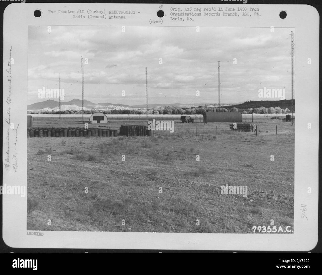 Radio Transmitting Antennae Of The 2Nd Army Airways Communication Wing ...
