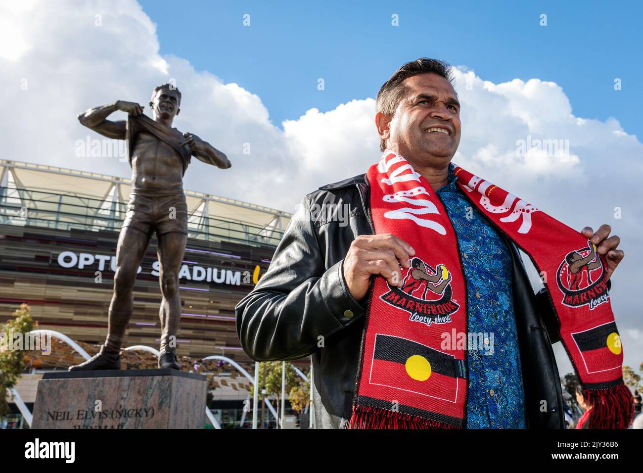 Former St Kilda Saints player and Western Australian-born Noongar man ...