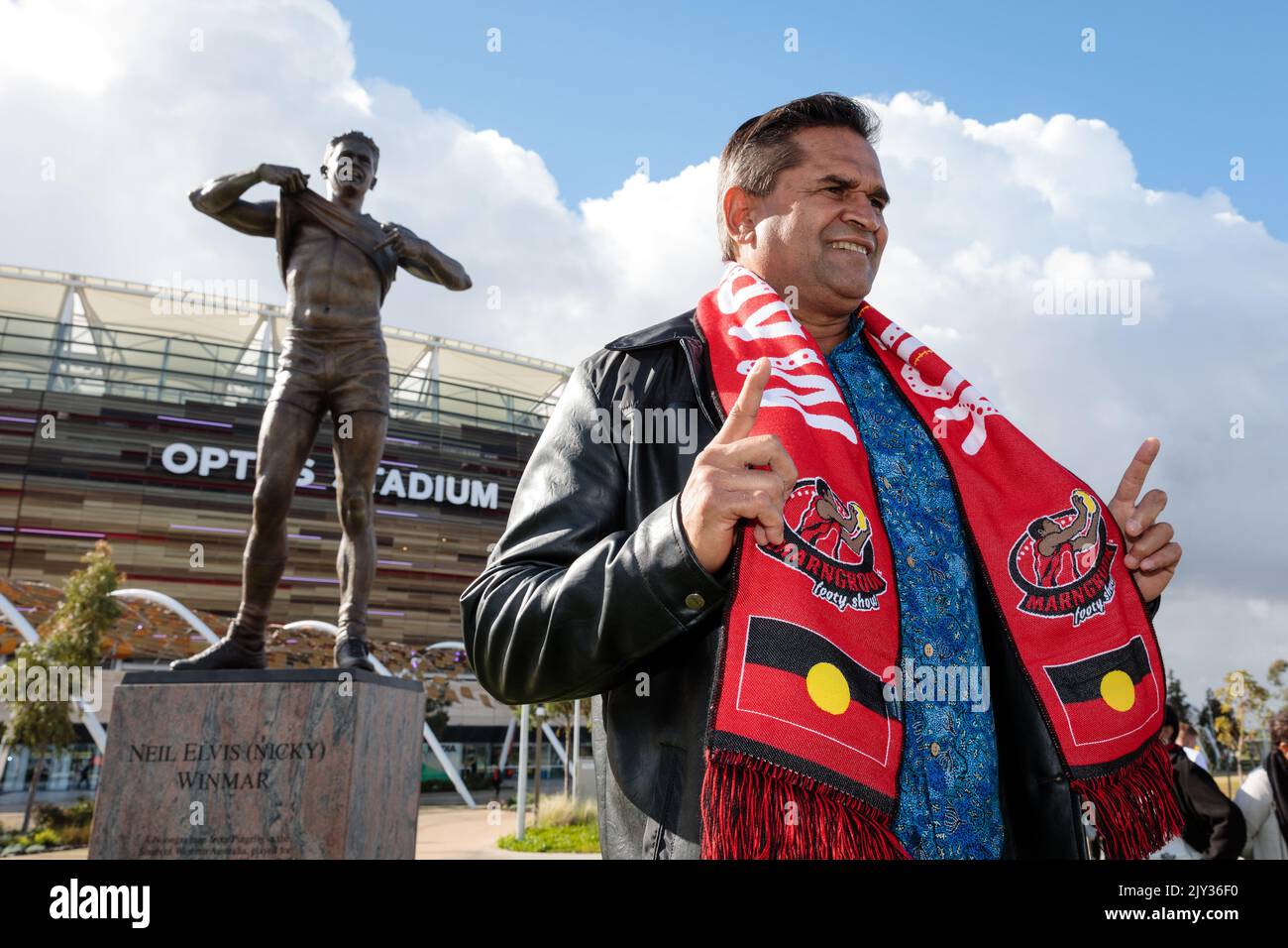 Former St Kilda Saints player and Western Australian-born Noongar man ...