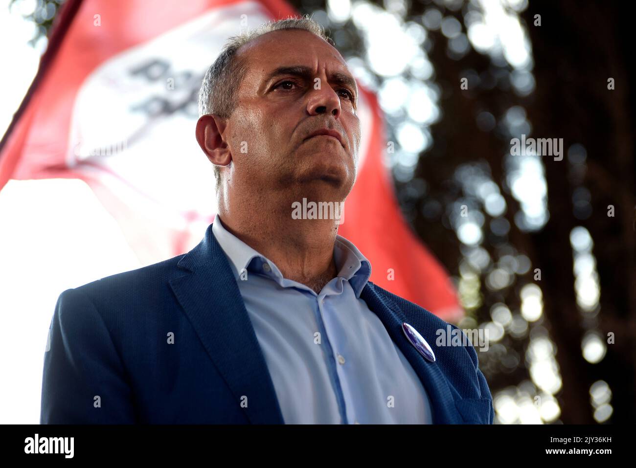 Rome, Italy. 07th Sep, 2022. Luigi De Magistris, leader of the left ...