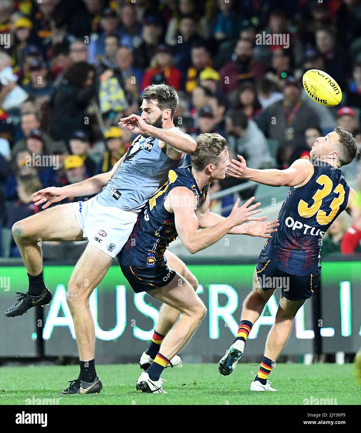 Brodie Smith of the Crows during the Round 16 AFL match between the ...