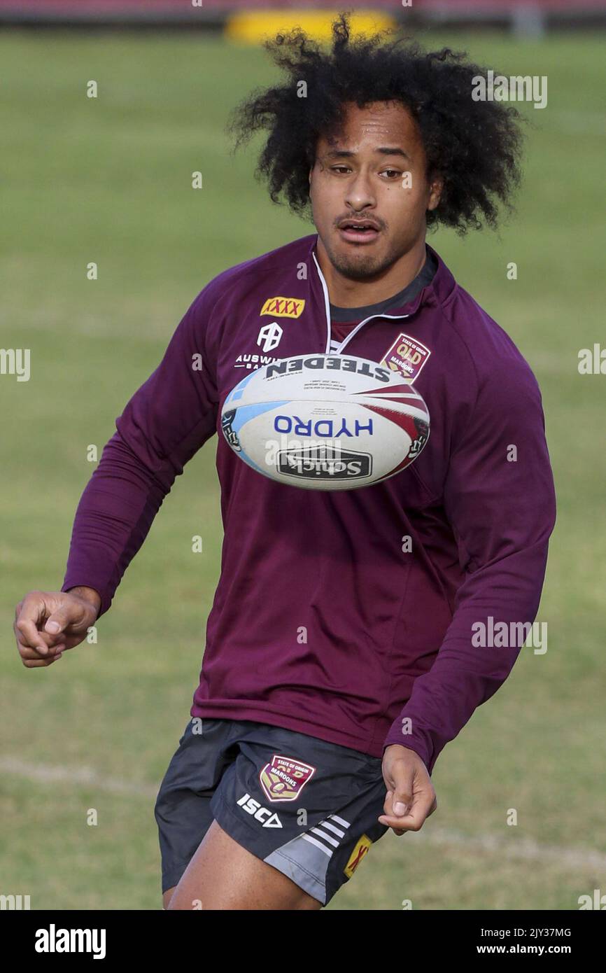Felise Kaufusi of the Maroons during a Queensland State of Origin ...