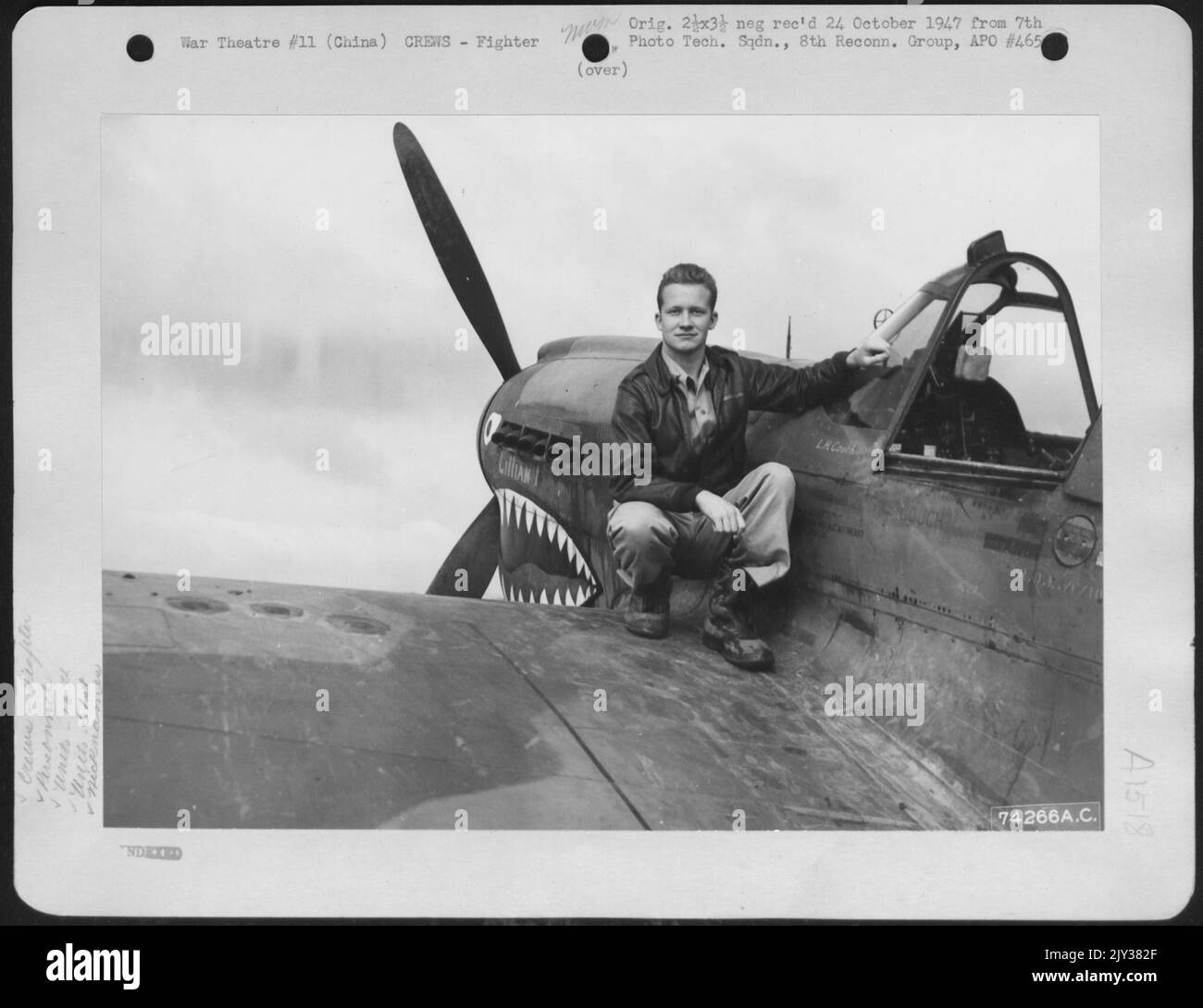 Lt. L.H. Couch (Monroe, North Carolina) Of The 16Th Fighter Squadron ...
