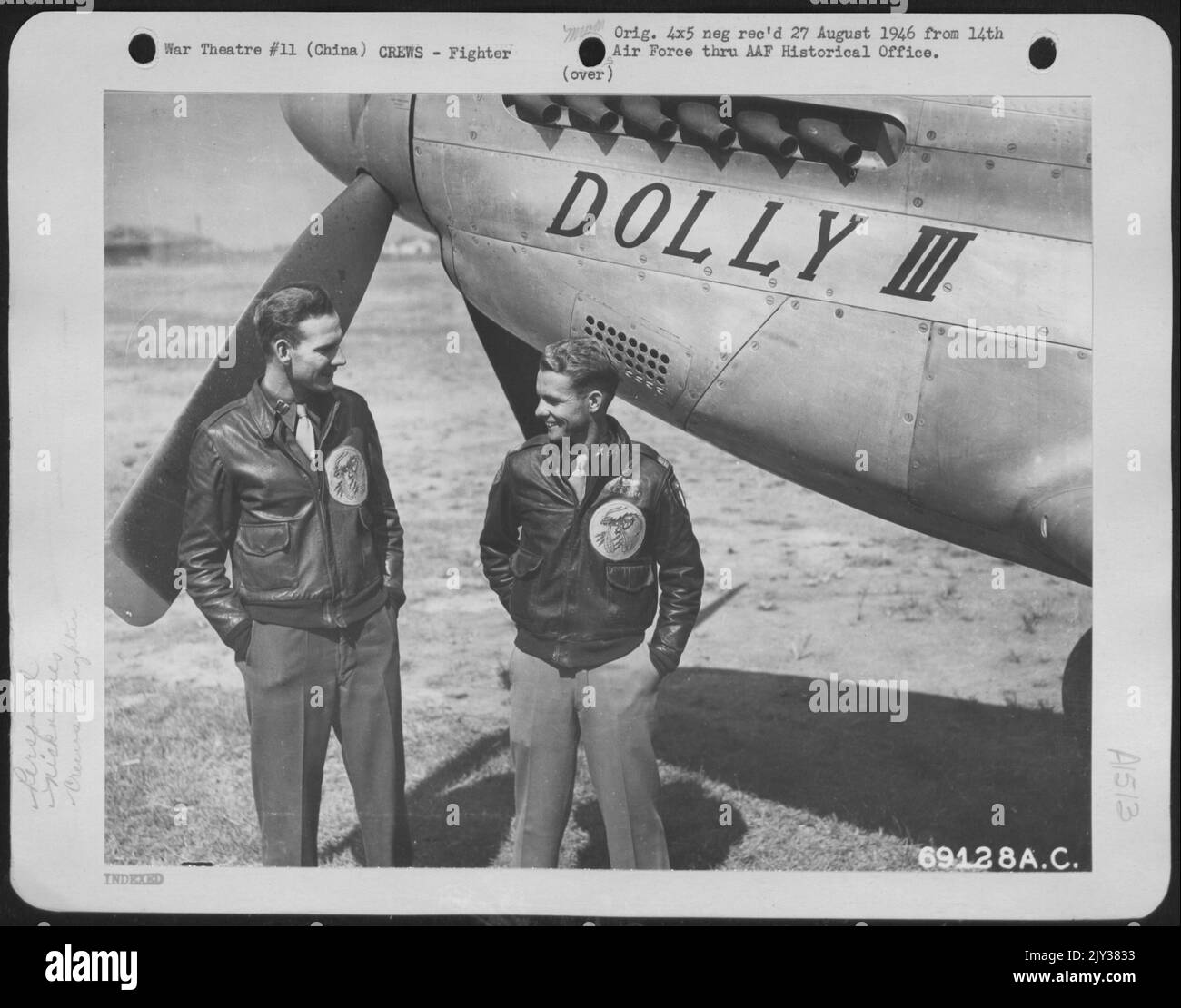 Captain Pierce And Captain Hasse Chat Together By The Curtiss P-40 [P ...