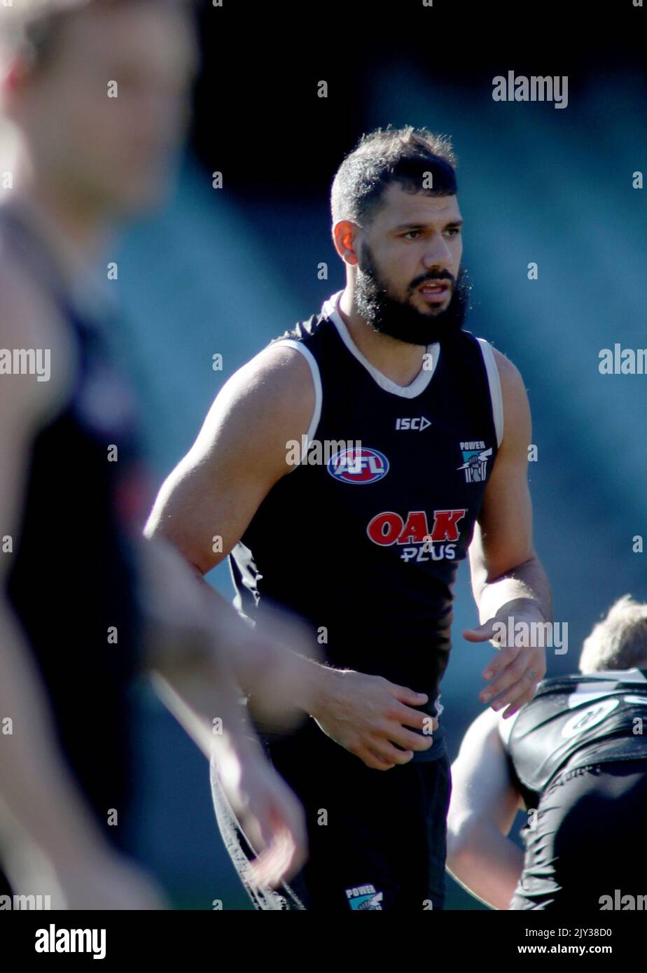 Paddy Ryder is seen during a Port Adelaide training session at Adelaide Oval in Adelaide ...
