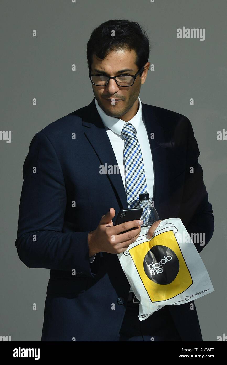 Dr Andrew Beshara is seen at the Lidcombe Coroners Court in Sydney ...