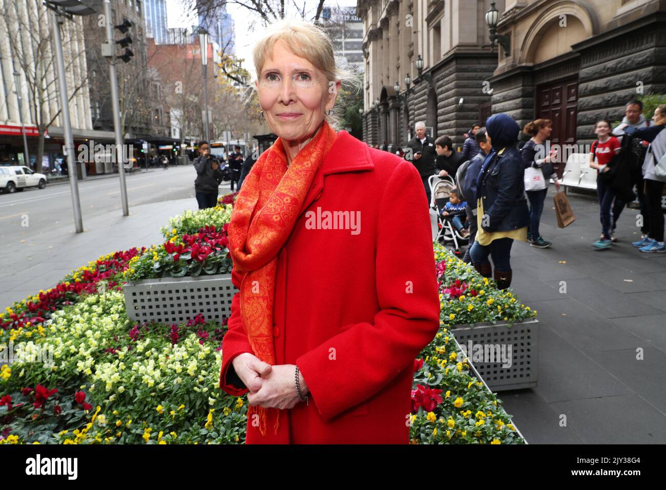 Community witness Janet Butler poses for a photo after giving evidence ...
