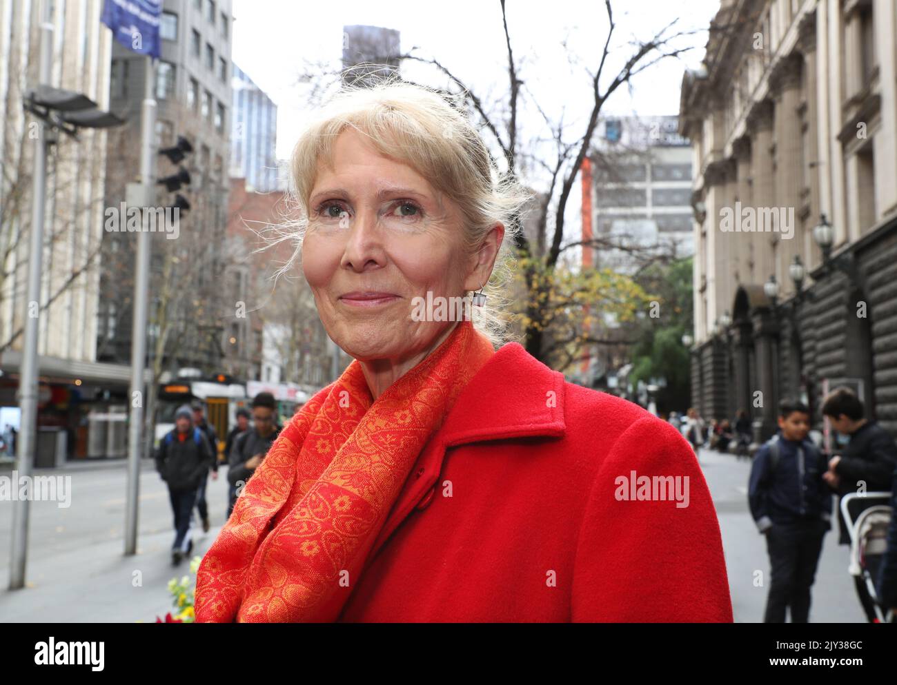 Community witness Janet Butler poses for a photo after giving evidence ...