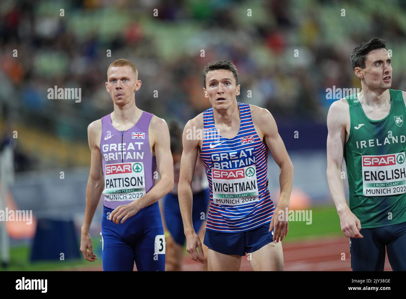 Jake Wightman participating in the 800 meters of the European Athletics ...