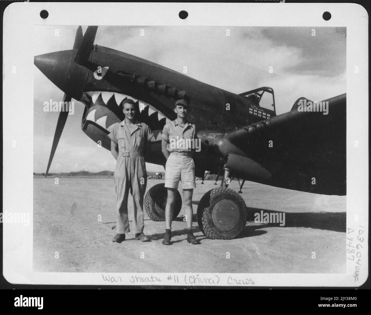 Colonel Bruce K. Holloway, Right, And His Flight Engineer Stand By ...